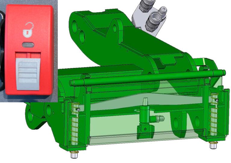 Hydraulic attachment coupling plate - Avant Tecno USA